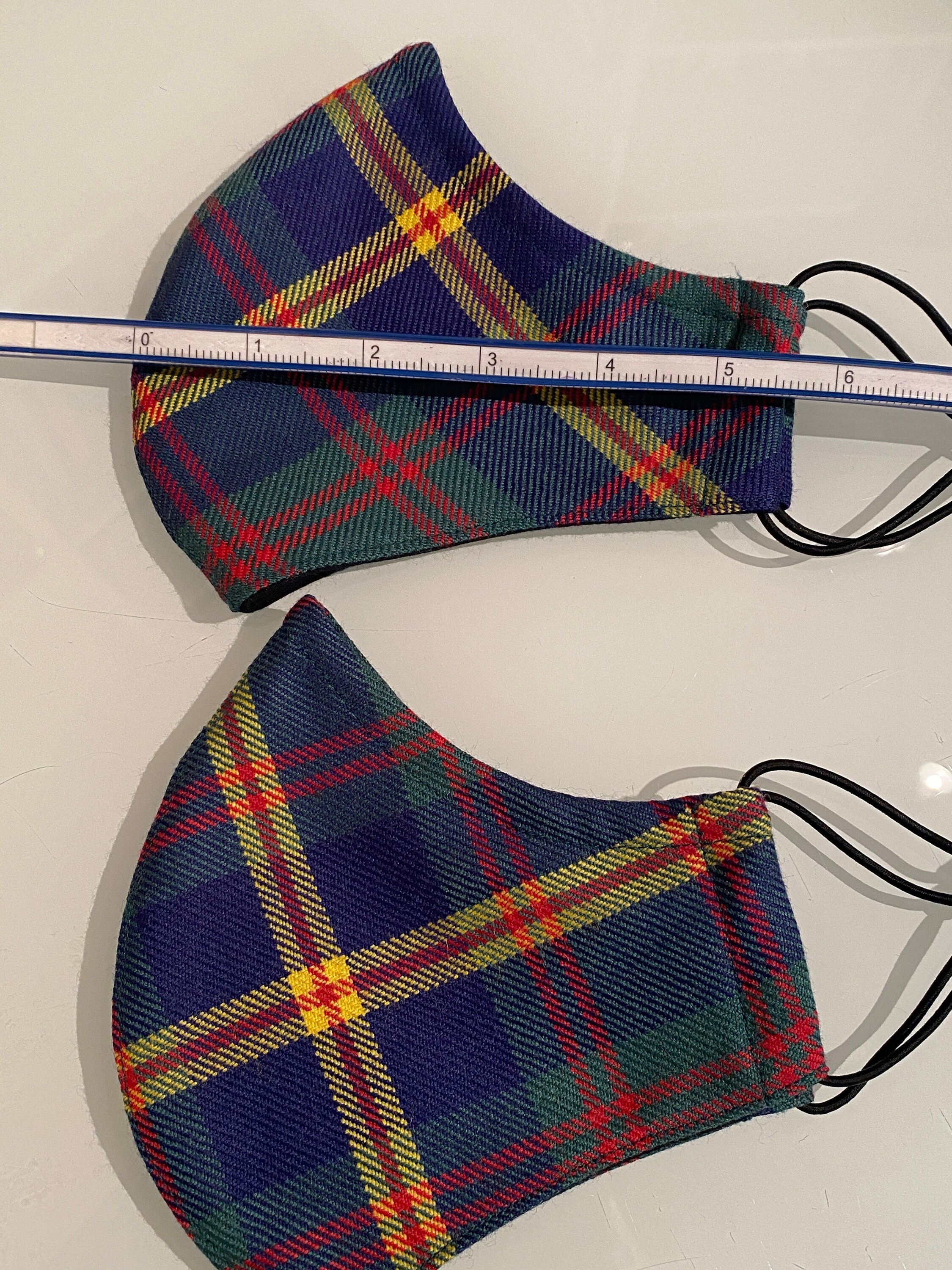 United States Marine Corps Tartan Face Mask Set 2 Adult TAPERED Masks ...