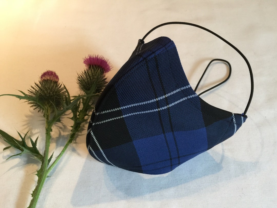 Tartan Face Masks Non Wool 80+ Authentic Tartans - Wired Nose - Wide or ...