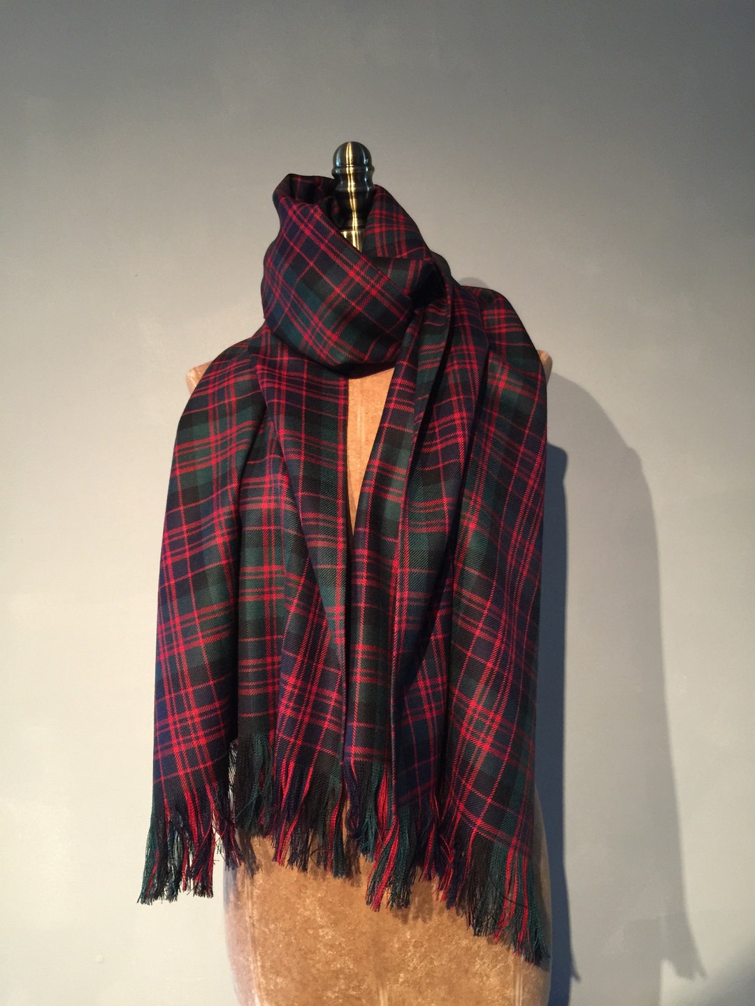 Modern Mcdonald 100% Wool Tartan Shawl, Wrap, Sash, Scarf - Etsy