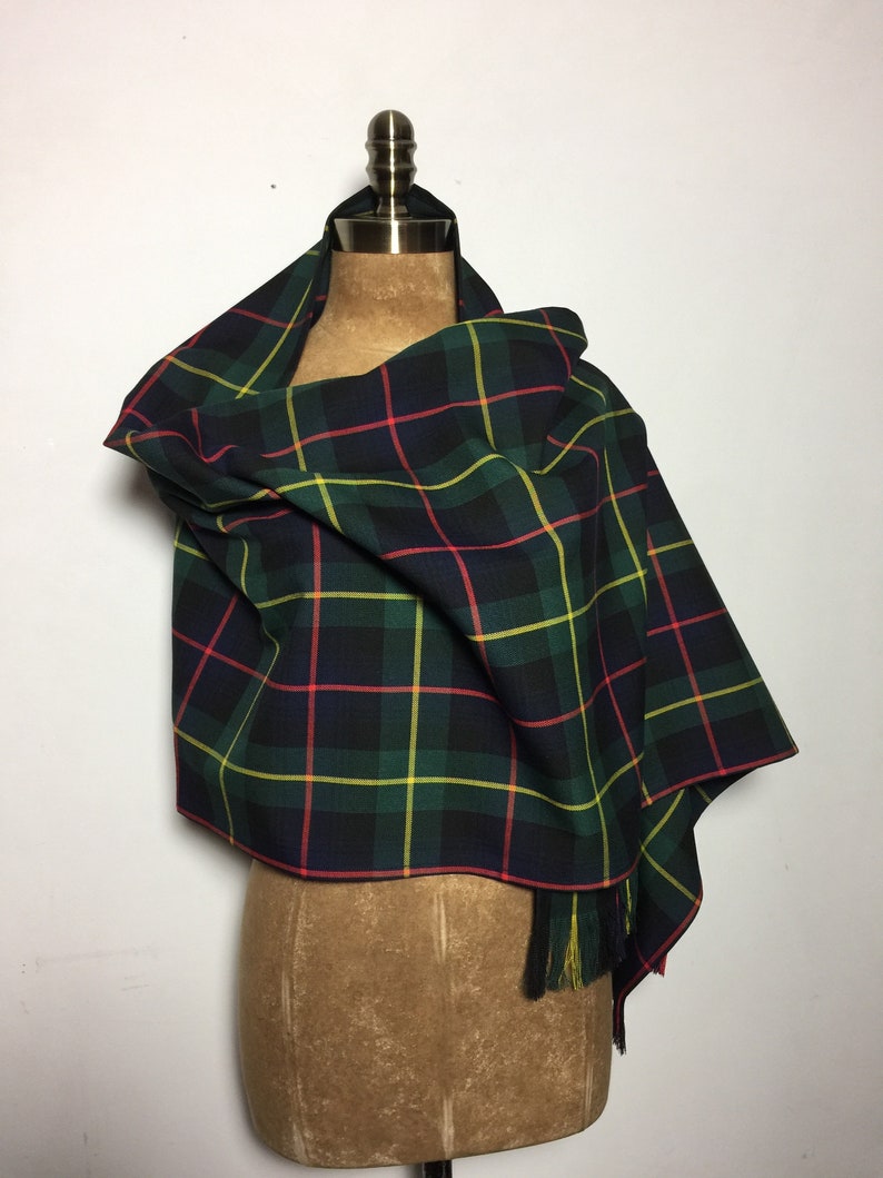 Tartan Wrap Stole Scarf Sash in 80+ Authentic Tartans - NON WOOL ...
