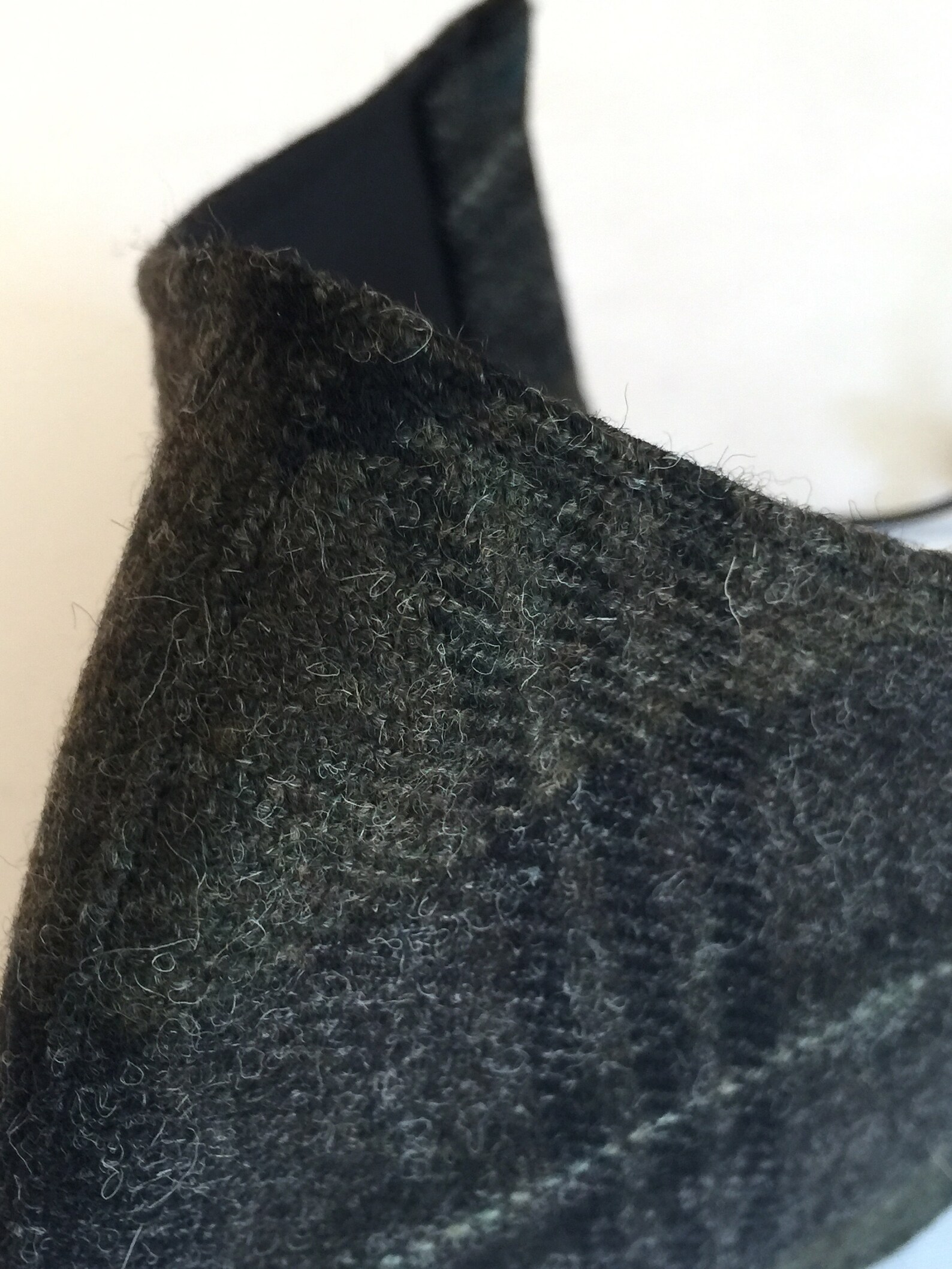 100% Wool Tweed Face Covering Mask Wide or Tapered Style & - Etsy