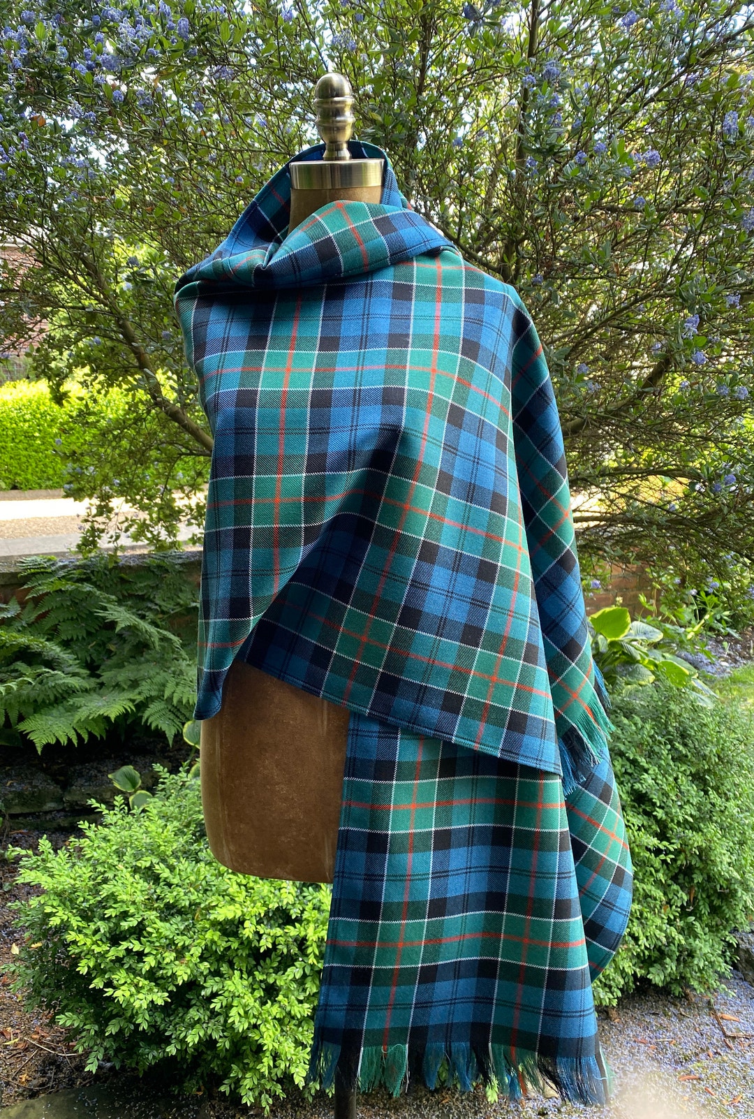 Ancient Colquhoun 100% Wool Tartan Shawl - Etsy