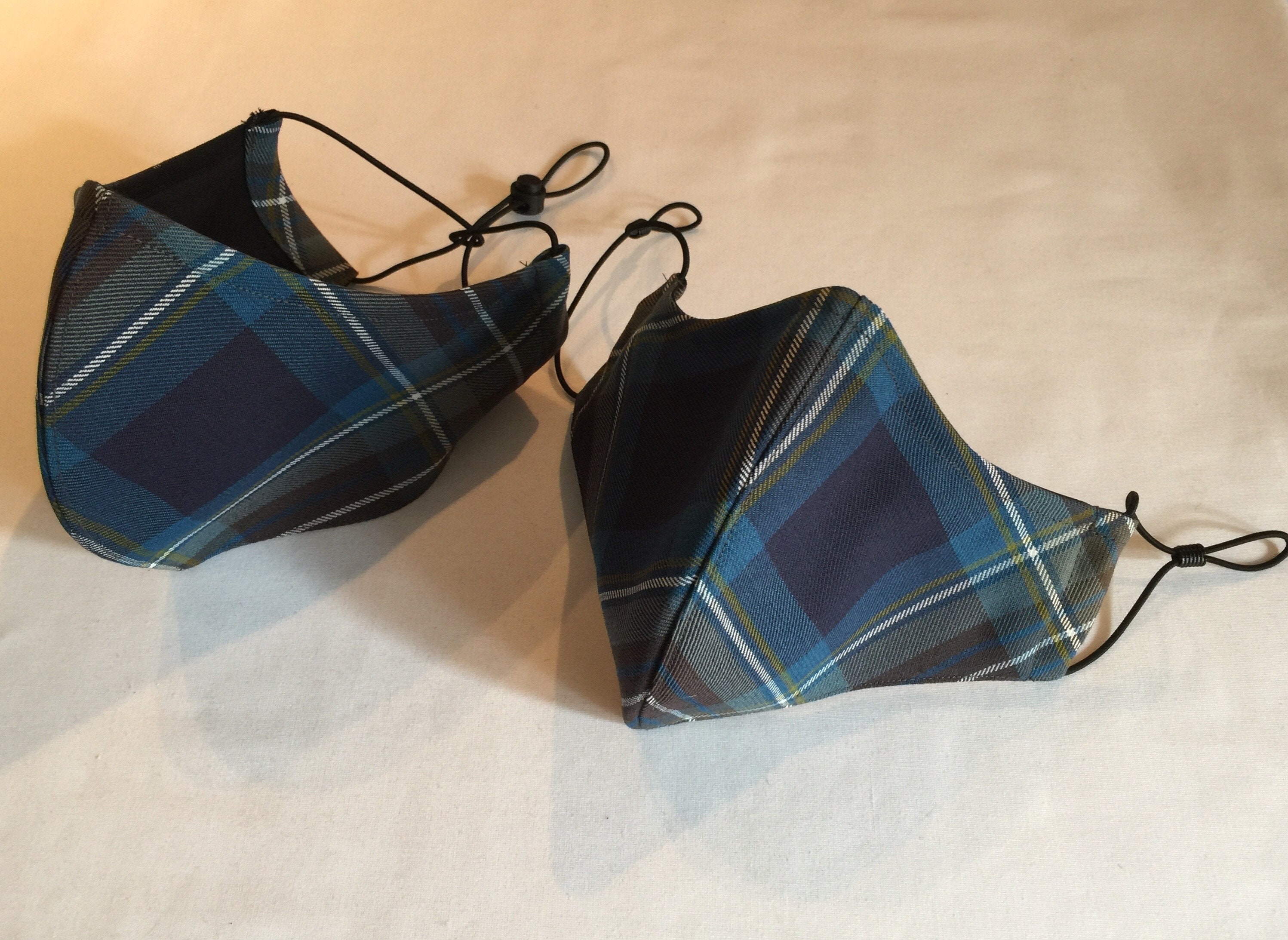 Tartan Face Masks Non Wool 80 Authentic Tartans Wired Nose - Etsy