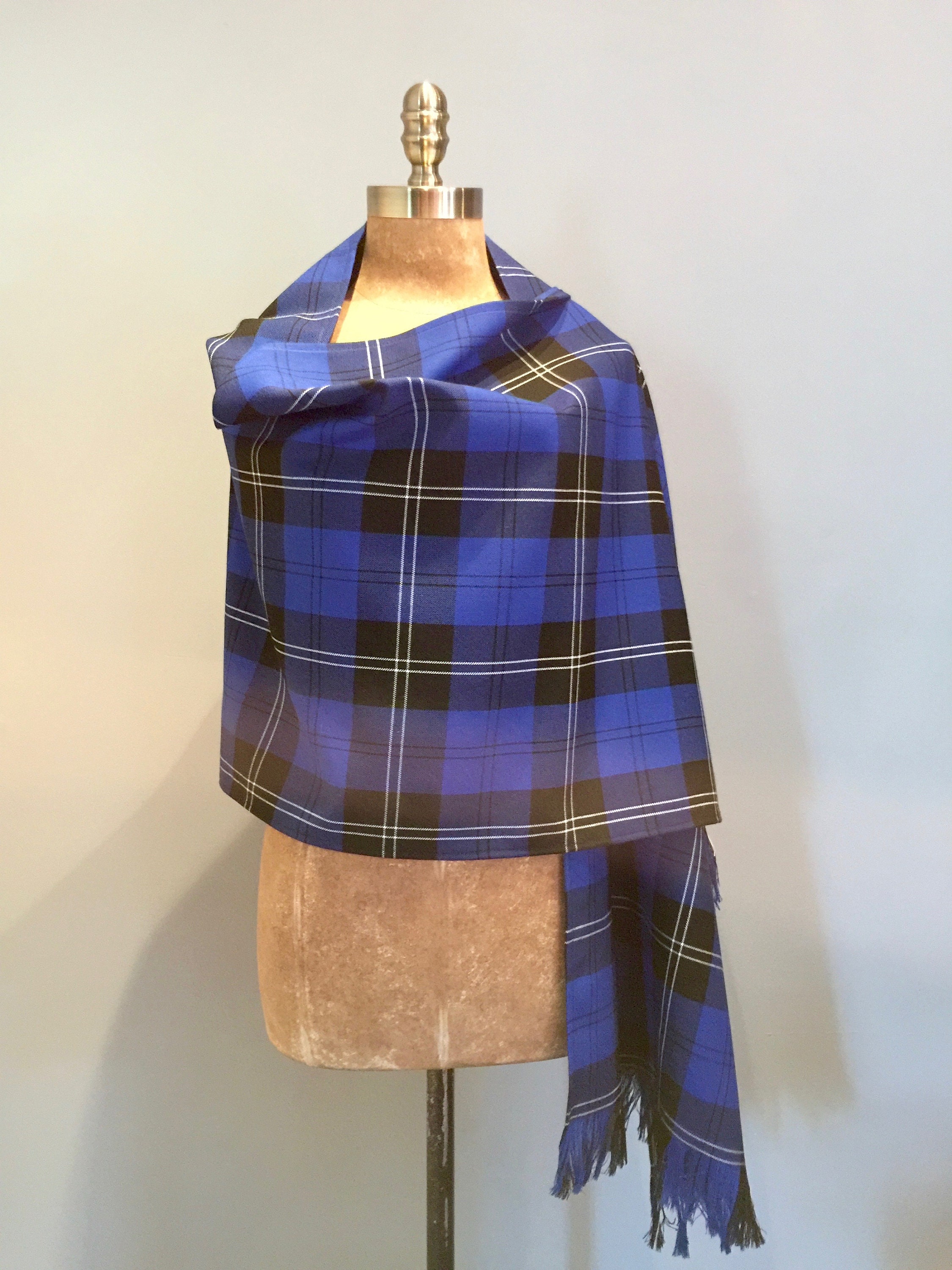 Tartan Wrap Stole Scarf Sash in 80+ Authentic Tartans - NON WOOL ...