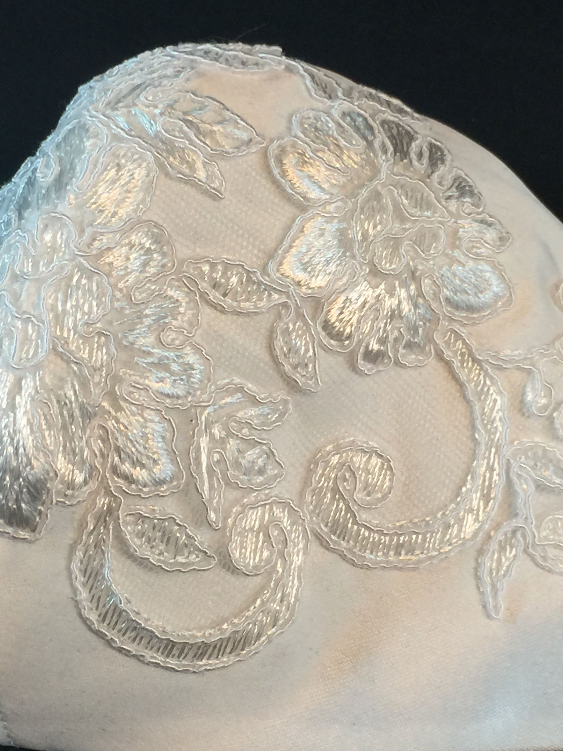 Classic Lace Appliqué Overlay ( Shaped & Hand Stitched ) Wedding Bride ...