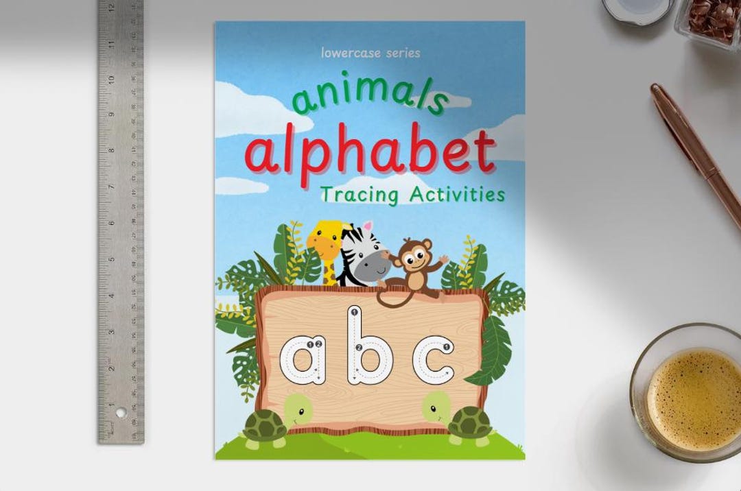 Animal Alphabet Tracing Activities Lowercase Series, Pre School ...