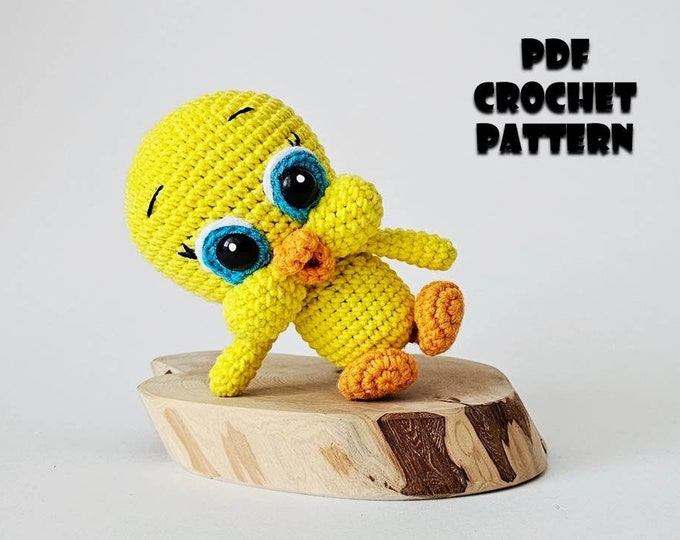 Crochet Tweety Bird Amigurumi - Handmade Crochet Amigurumi Toy Doll ...