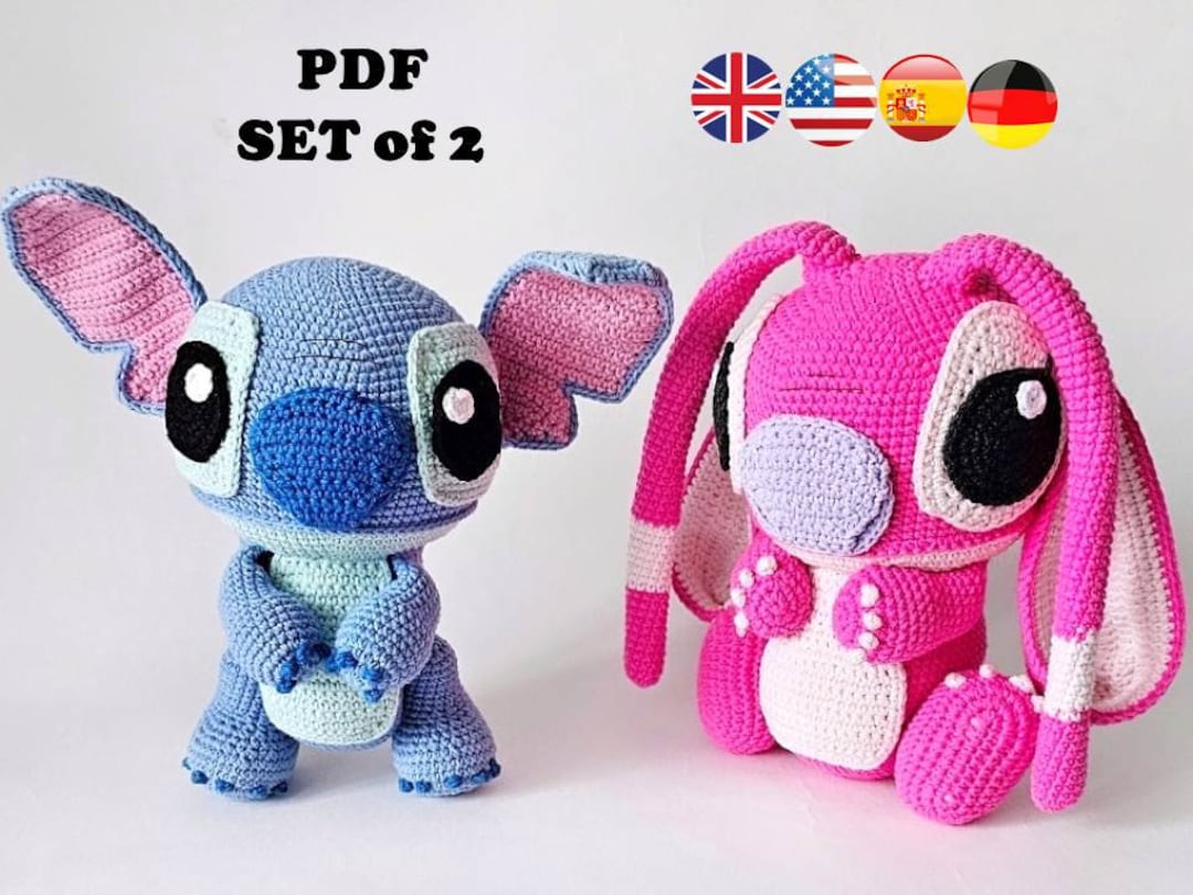 CROCHET PATTERN Blue and Pink Aliens Monsters (amigurumi, Crochet ...