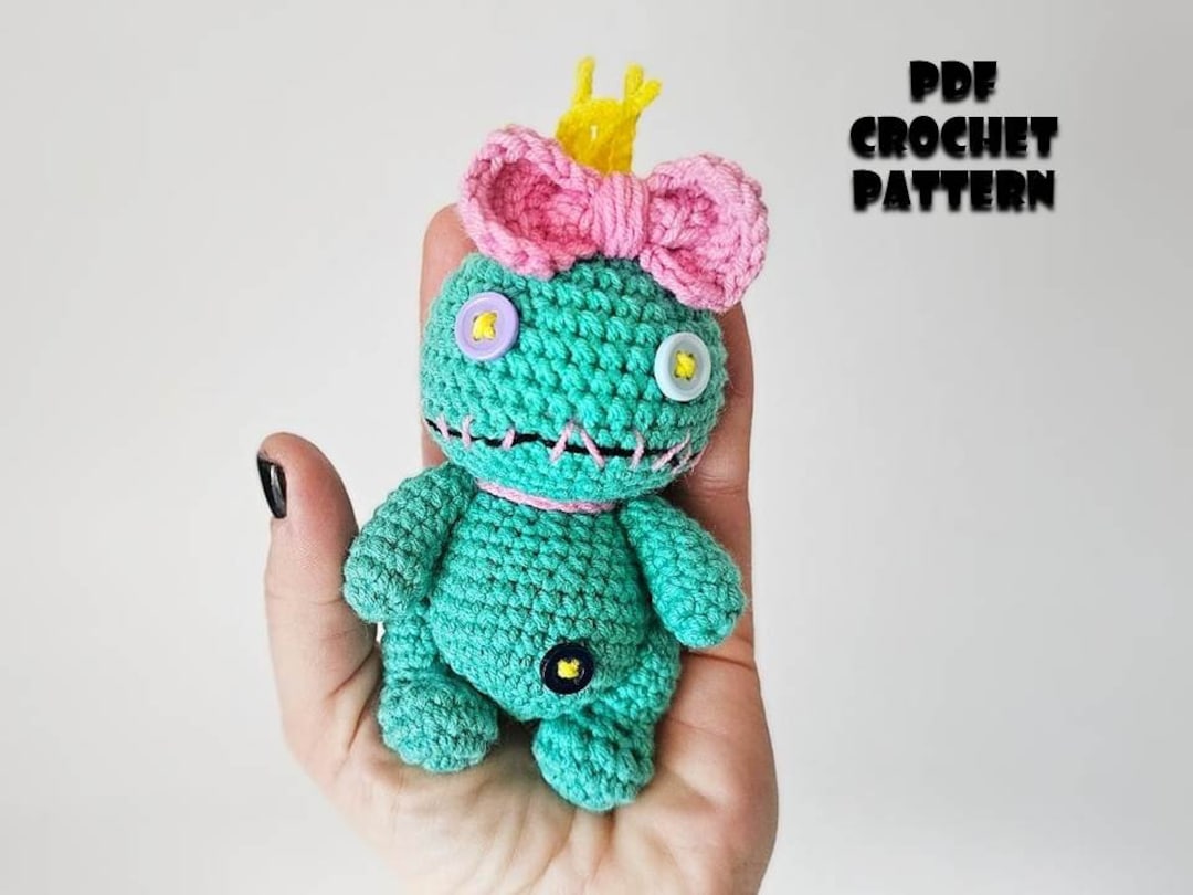 CROCHET PATTERN Scrump Doll Blue Monster Doll (amigurumi, Crochet ...
