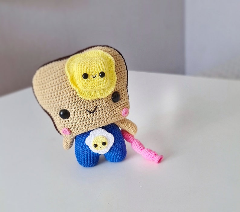 CROCHET PATTERN Toast (amigurumi, Crochet, Photo Tutorial PDF File) - Etsy