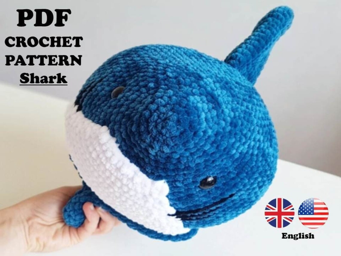 CROCHET PATTERN Shark Toy / Amigurumi Tutorial PDF File - Etsy