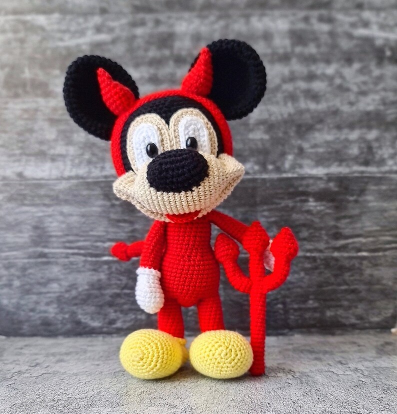 Devil Mouse Crochet Pattern – Amigurumi – Crochet Toy (PDF Tutorial) - Etsy