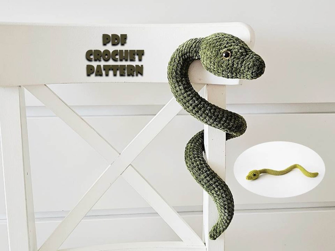 CROCHET PATTERN Big Snake and Small Snake, Snake Family, Snakes ...