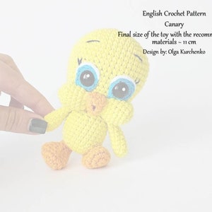 Canary Crochet Pattern, Bird Toy Amigurumi (PDF File) - Etsy