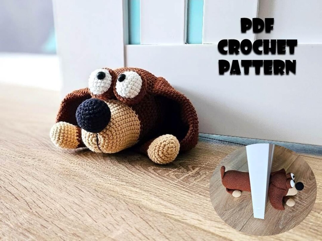 Crochet Dog Door Stopper Pattern (doorstopper Amigurumi, Crochet, Photo Tutorial PDF File) - Etsy