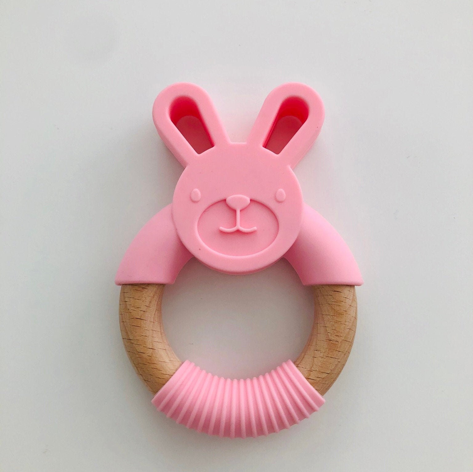 WOODEN RABBIT TOYS Baby Teeth Ring Baby Sensory Toys New - Etsy