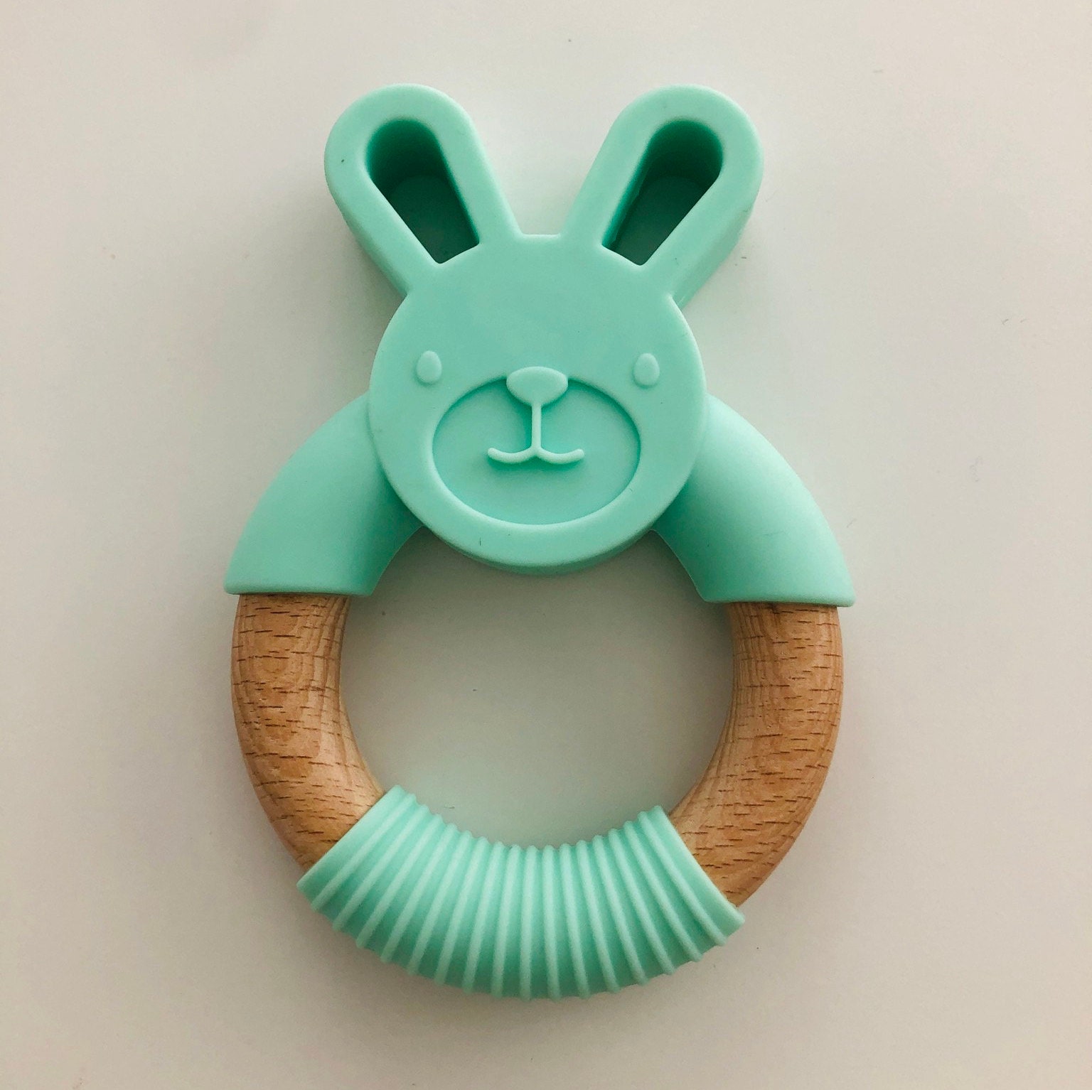 WOODEN RABBIT TOYS Baby Teeth Ring Baby Sensory Toys New - Etsy