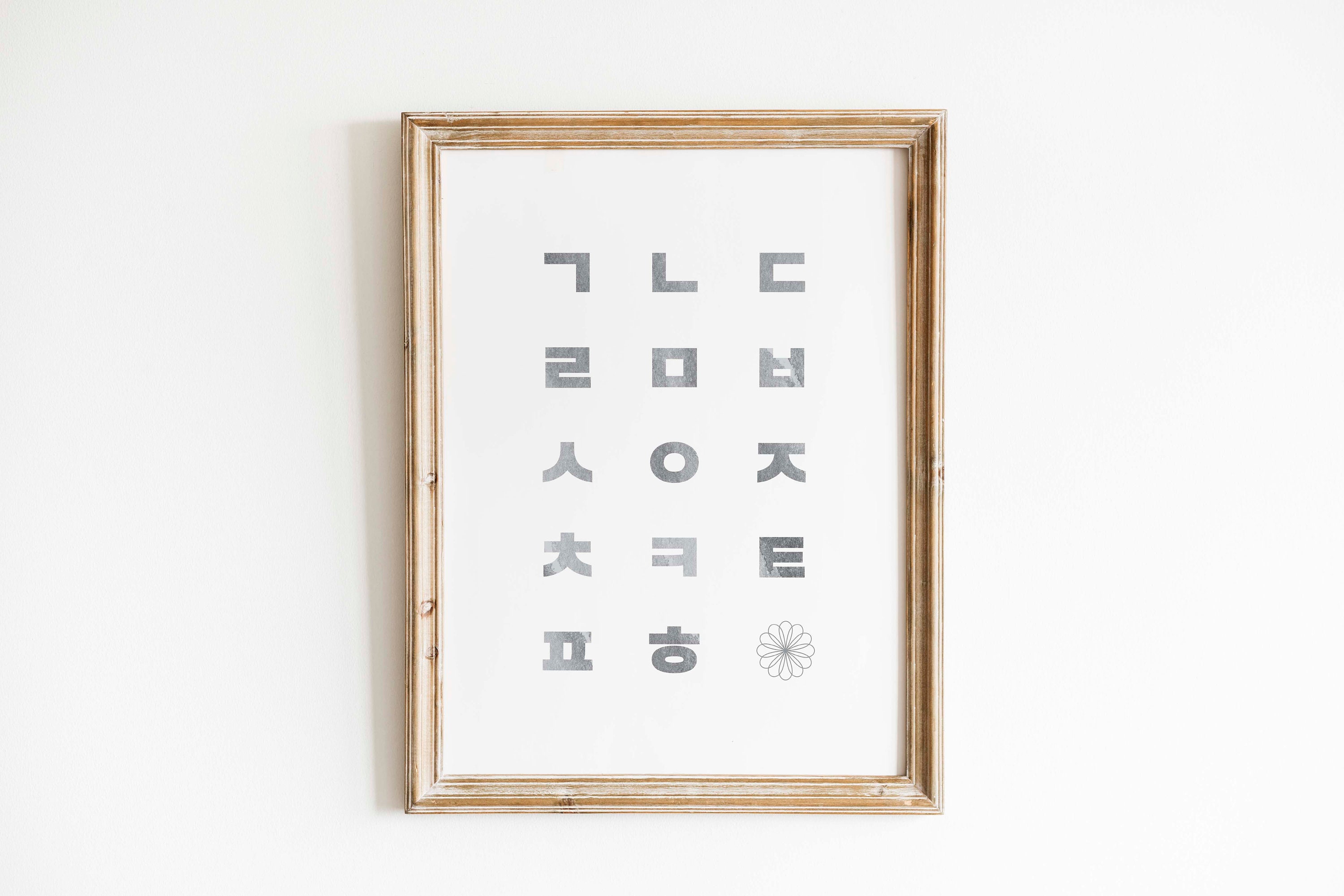 Hangul Poster, Korean Wall Art, Hangul, Korean Alphabet Poster, Hangul ...