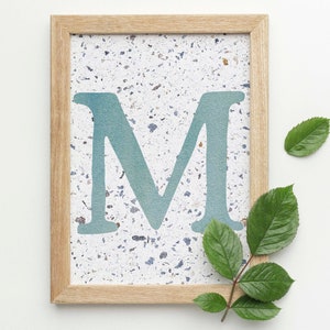 Letter M Print, Large Letter Print, Custom Initial Print, Initial ...