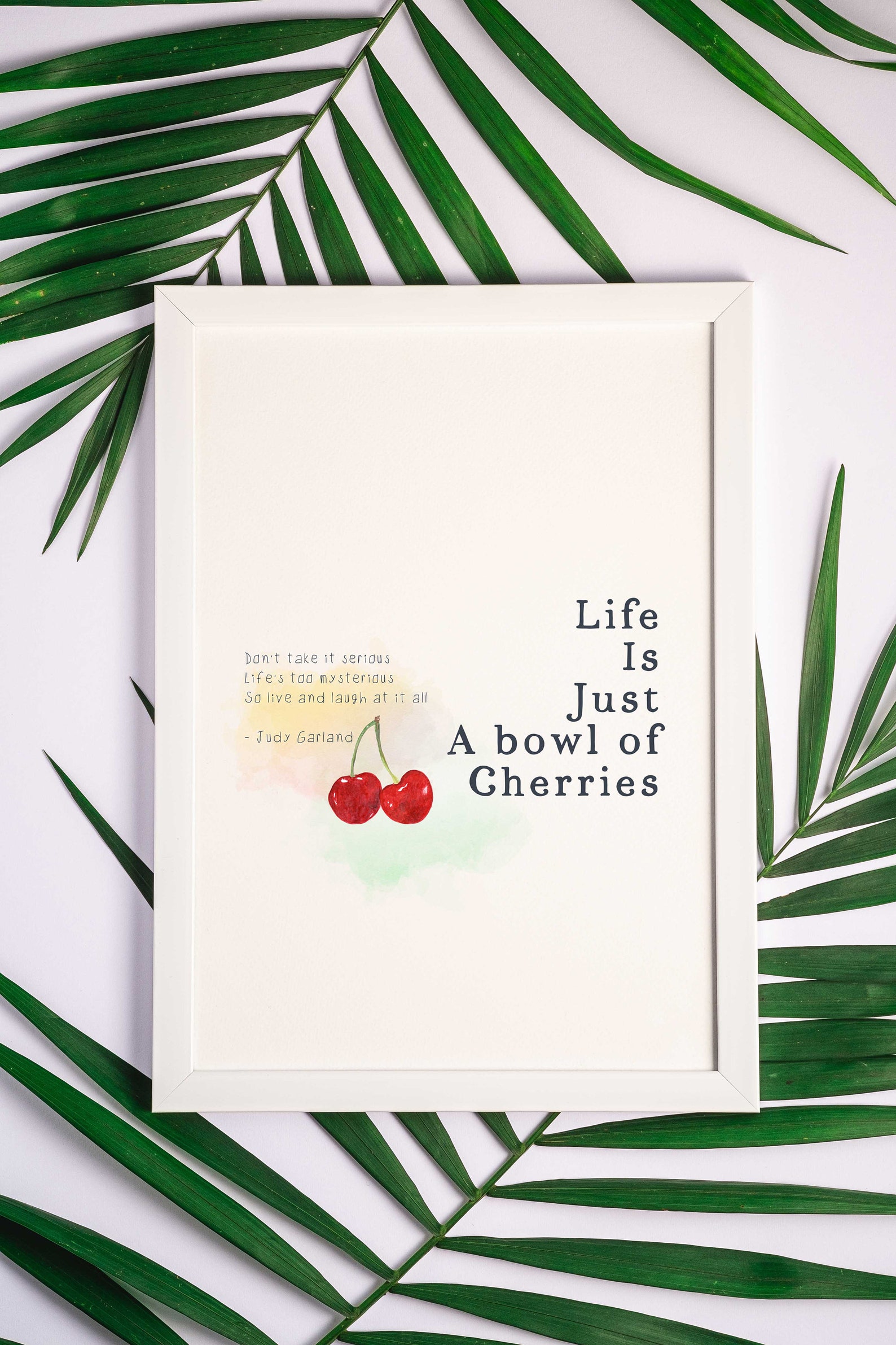 Watercolor Cherry Song Lyrics Print Cherry Wall Art Song - Etsy