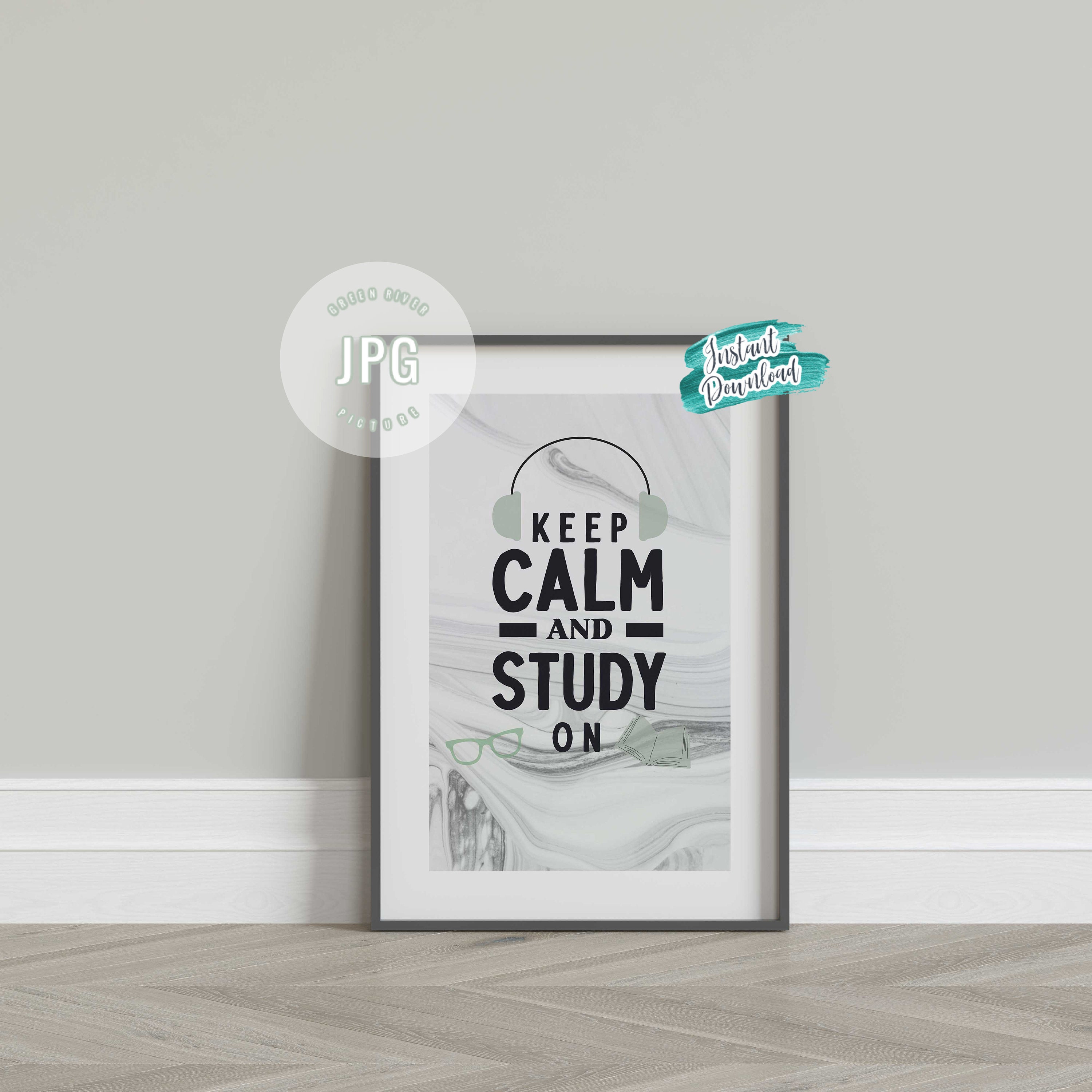 Keep Calm And Study On Poster
