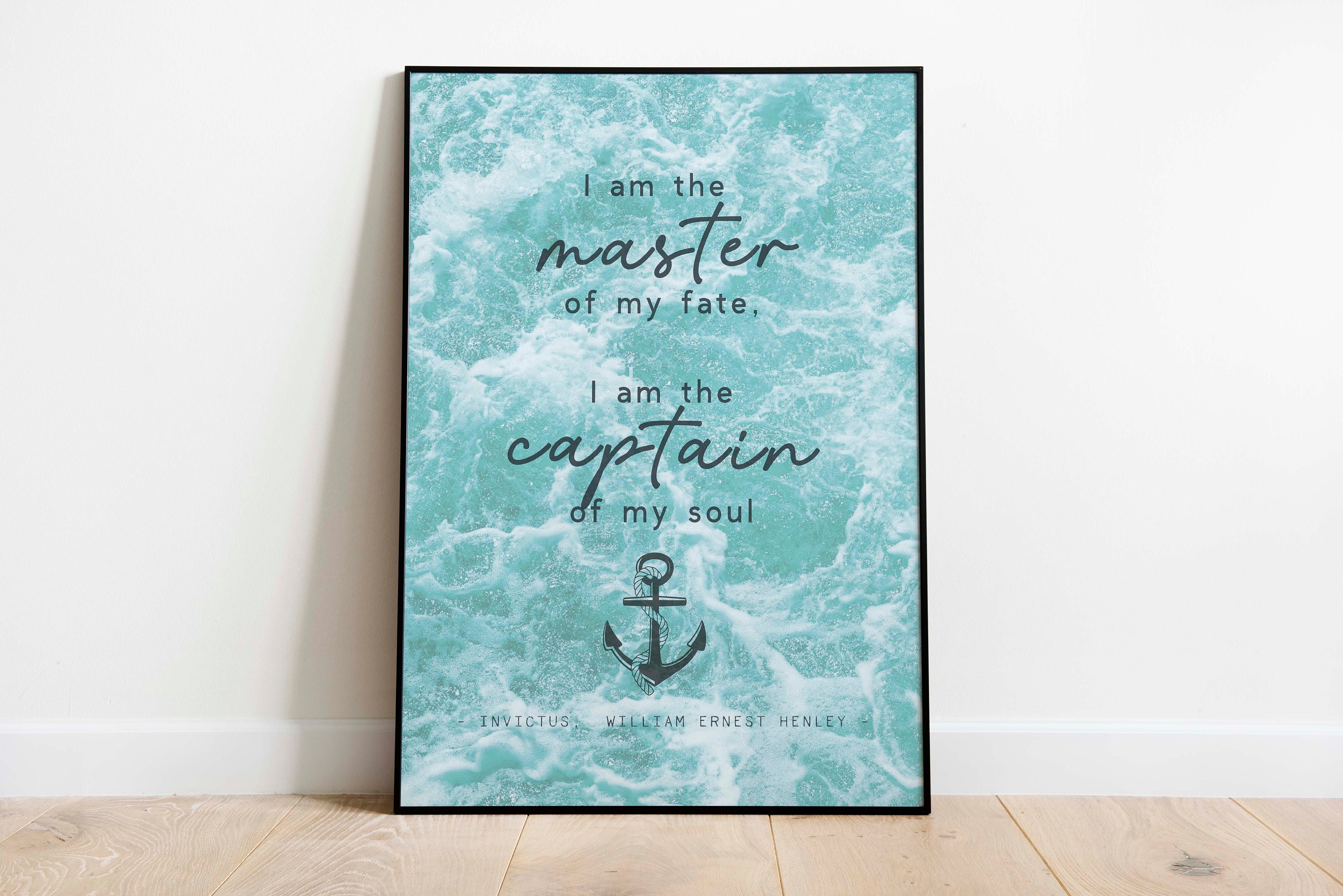 Invictus Poem Print Invictus Wall Art Invictus Poem - Etsy