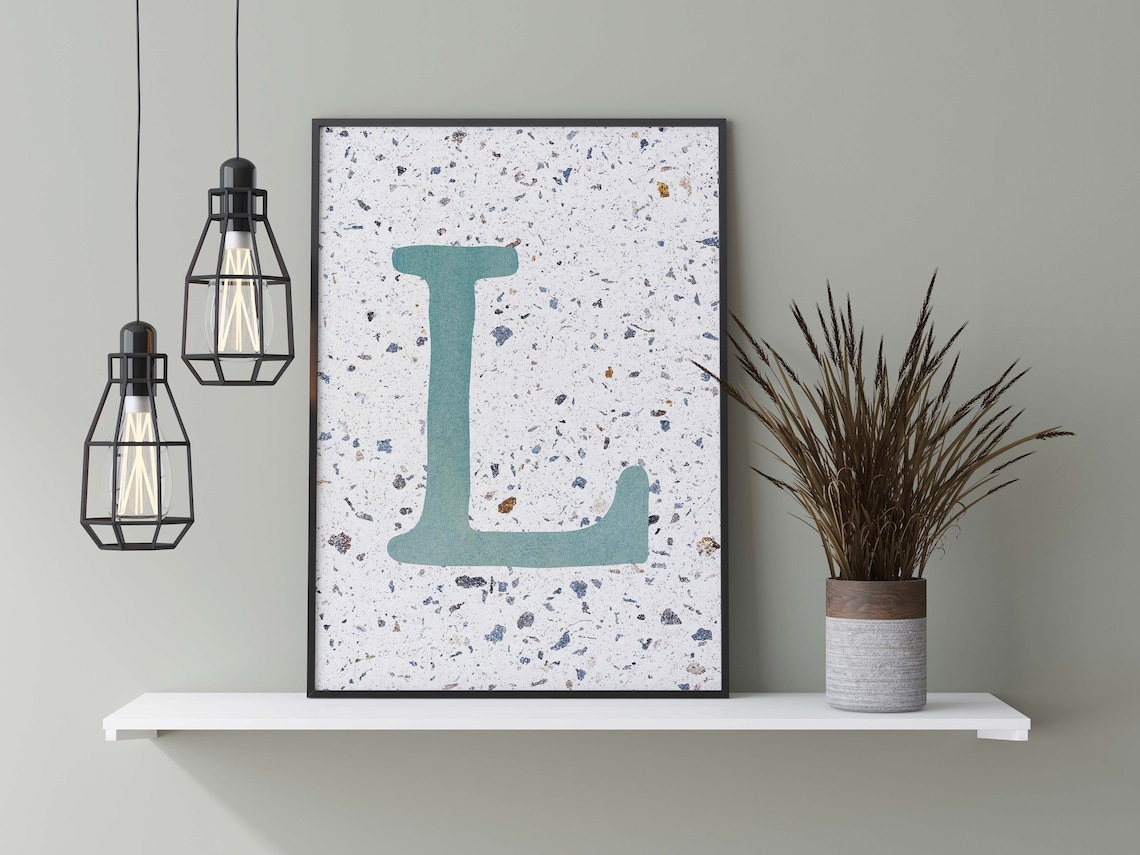 Letter L Print Large Letter Print Custom Initial Print - Etsy