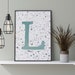 Letter L Print, Large Letter Print, Custom Initial Print, Initial ...