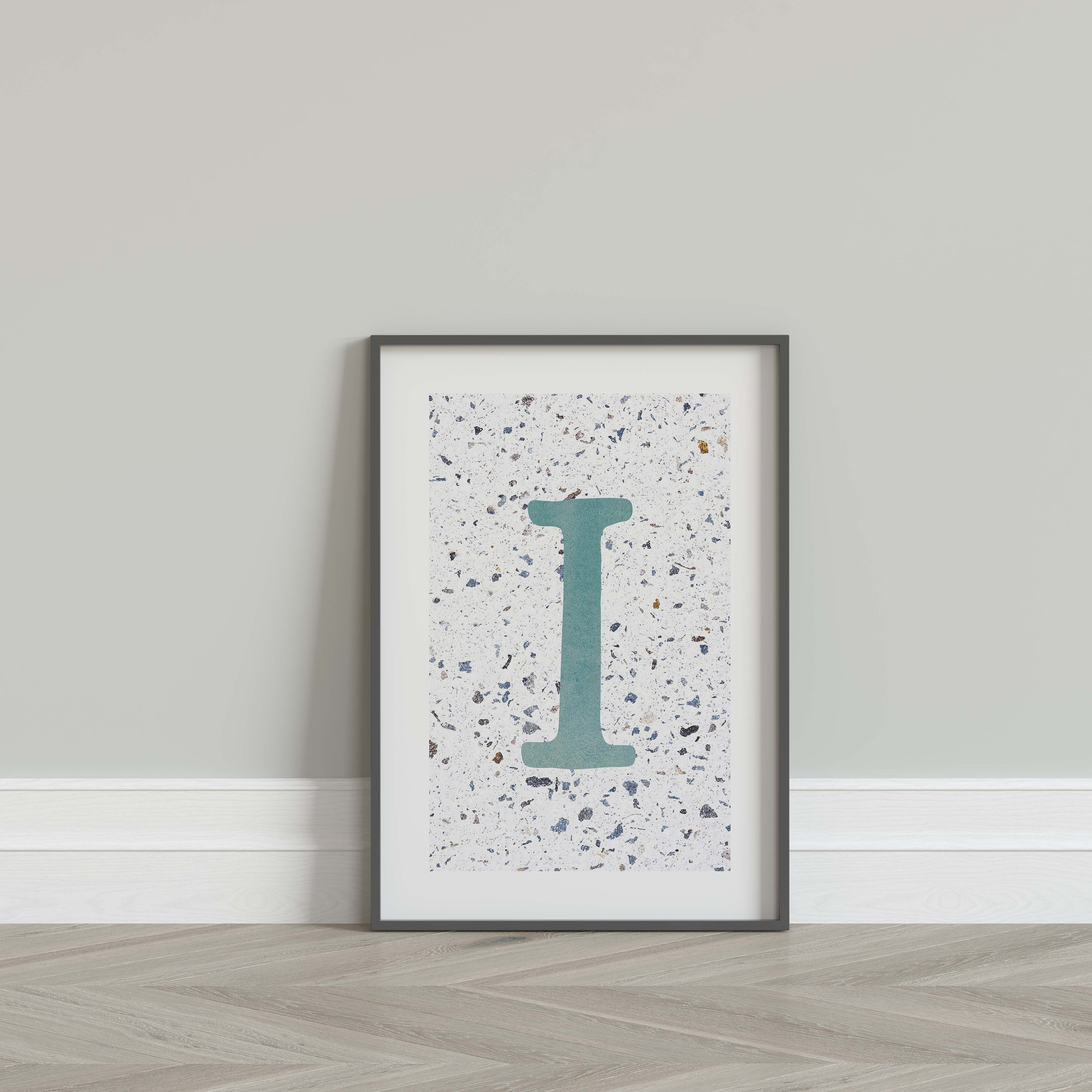 Letter I Print, Large Letter Print, Custom Initial Print, Initial ...