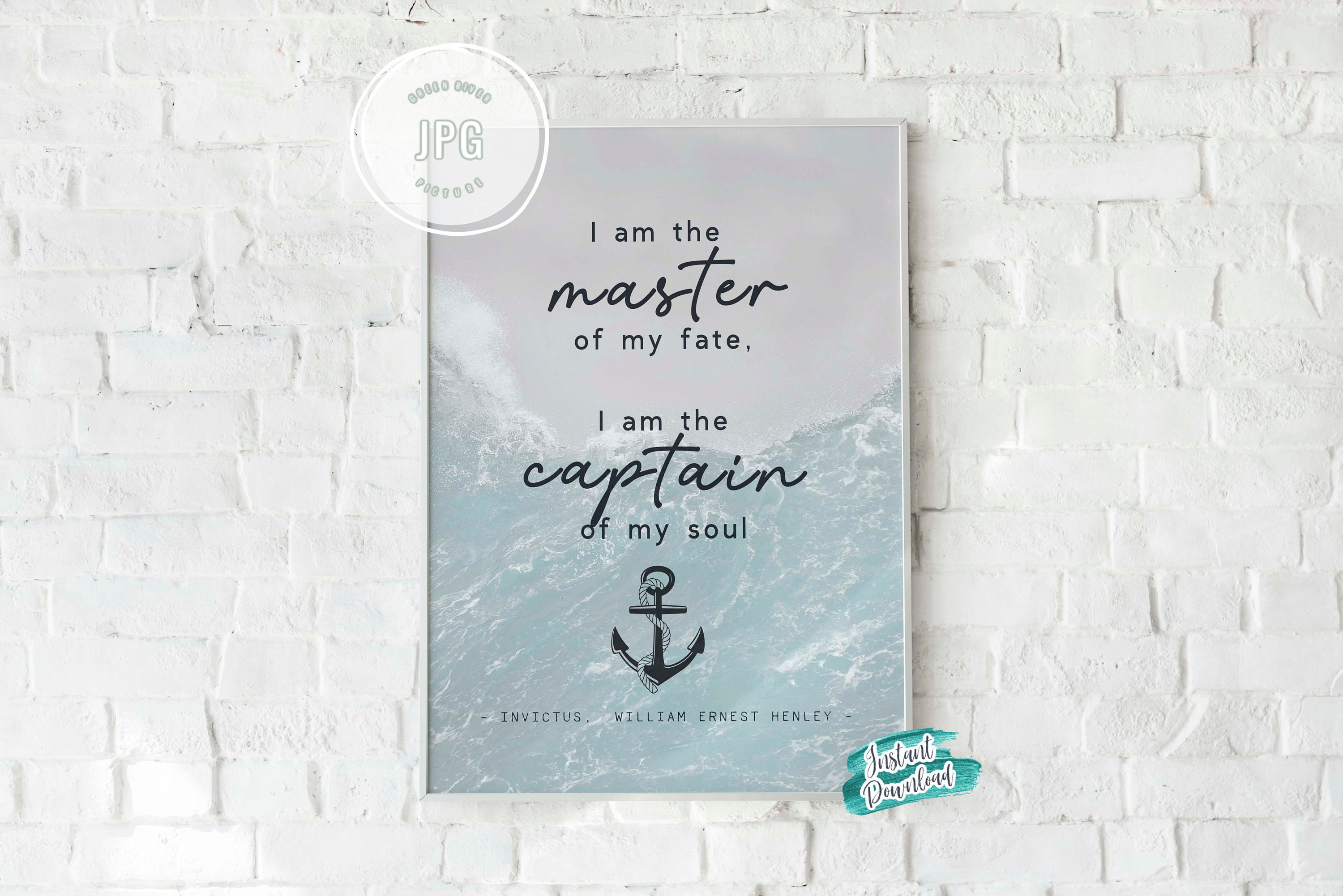 Invictus Poem Print Invictus Wall Art Invictus Poem - Etsy