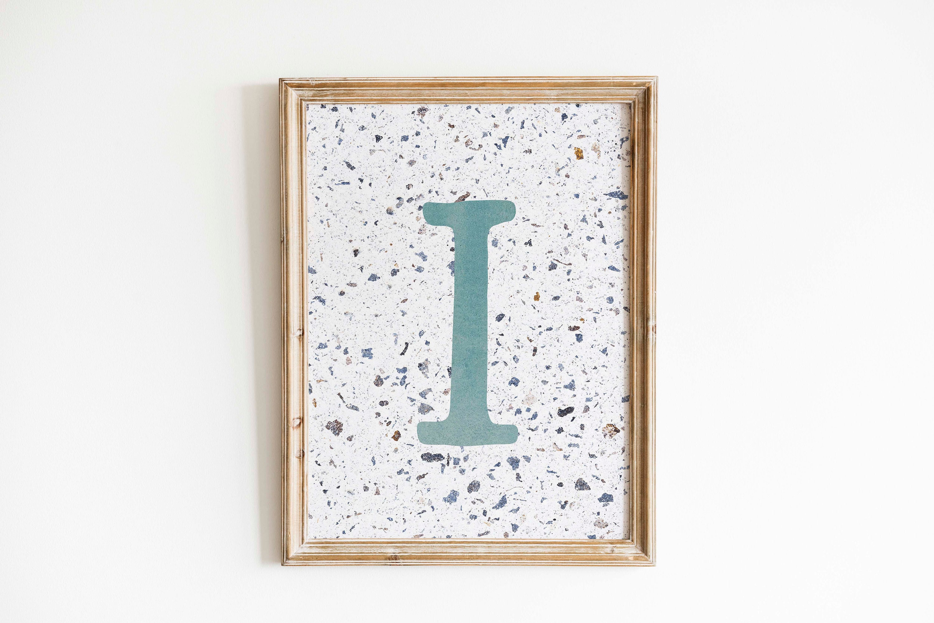 Letter I Print, Large Letter Print, Custom Initial Print, Initial ...