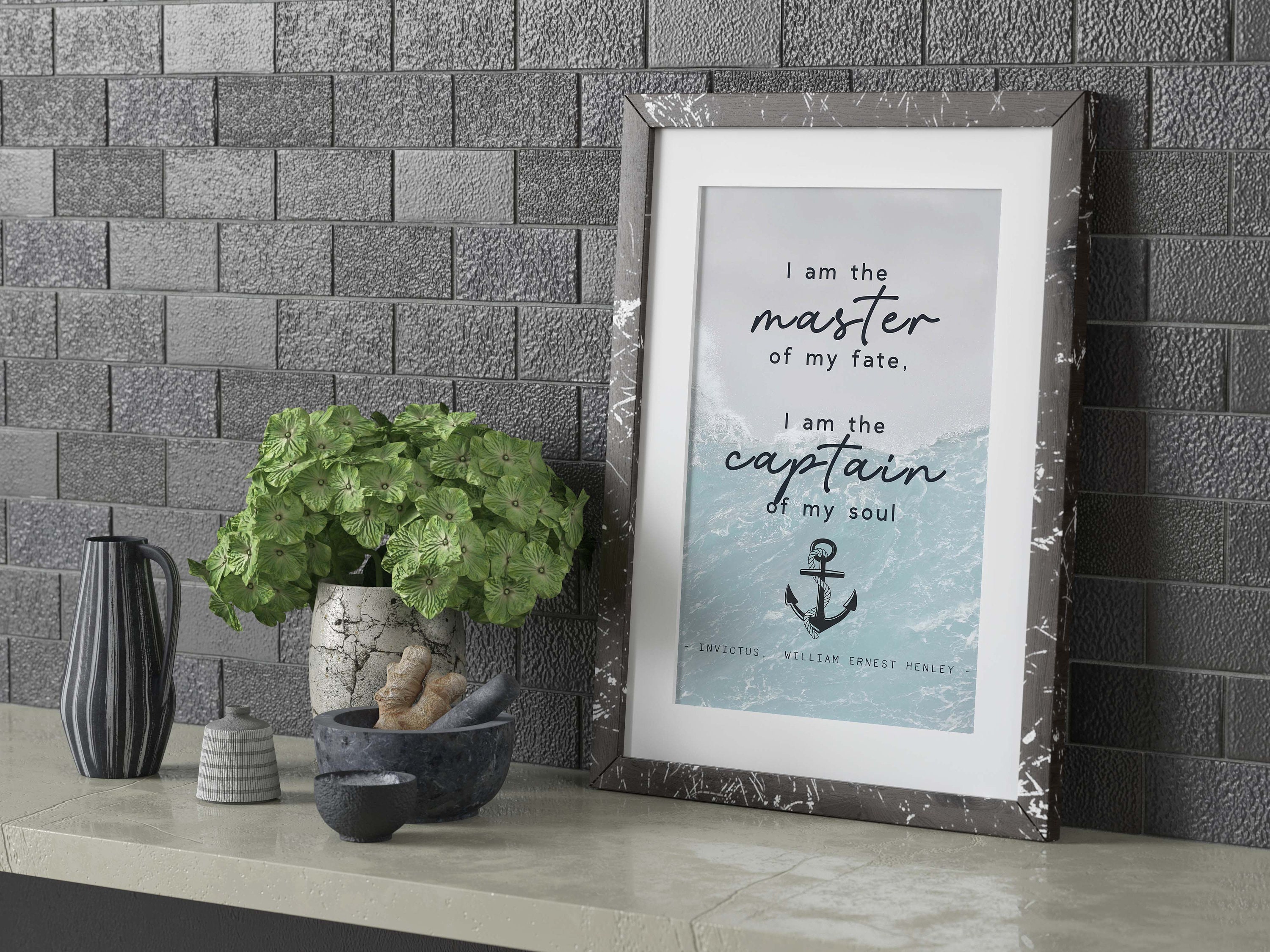 Invictus Poem Print Invictus Wall Art Invictus Poem - Etsy
