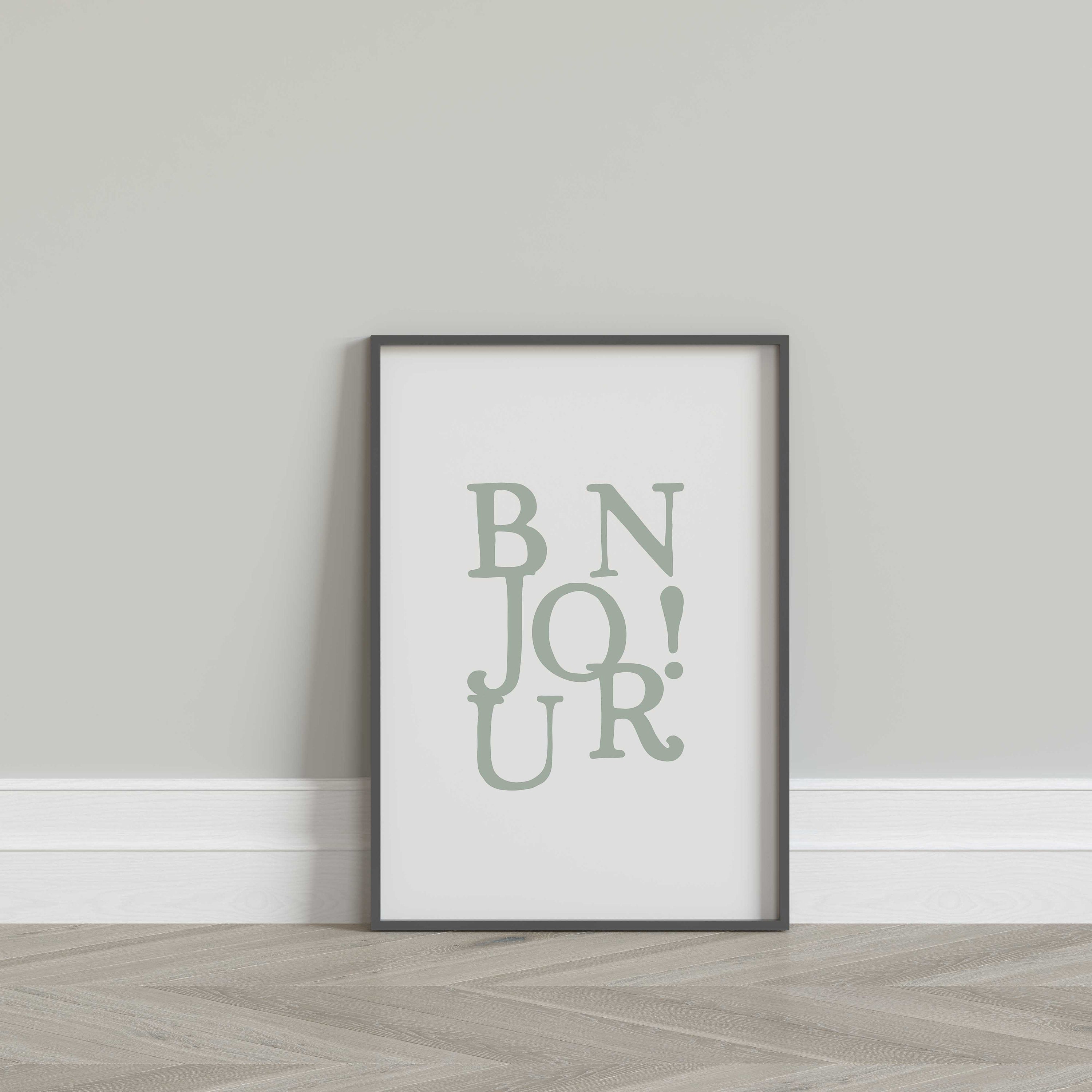 Bonjour Wall Art, Bonjour Sign, Bonjour Printable, Bonjour Poster ...