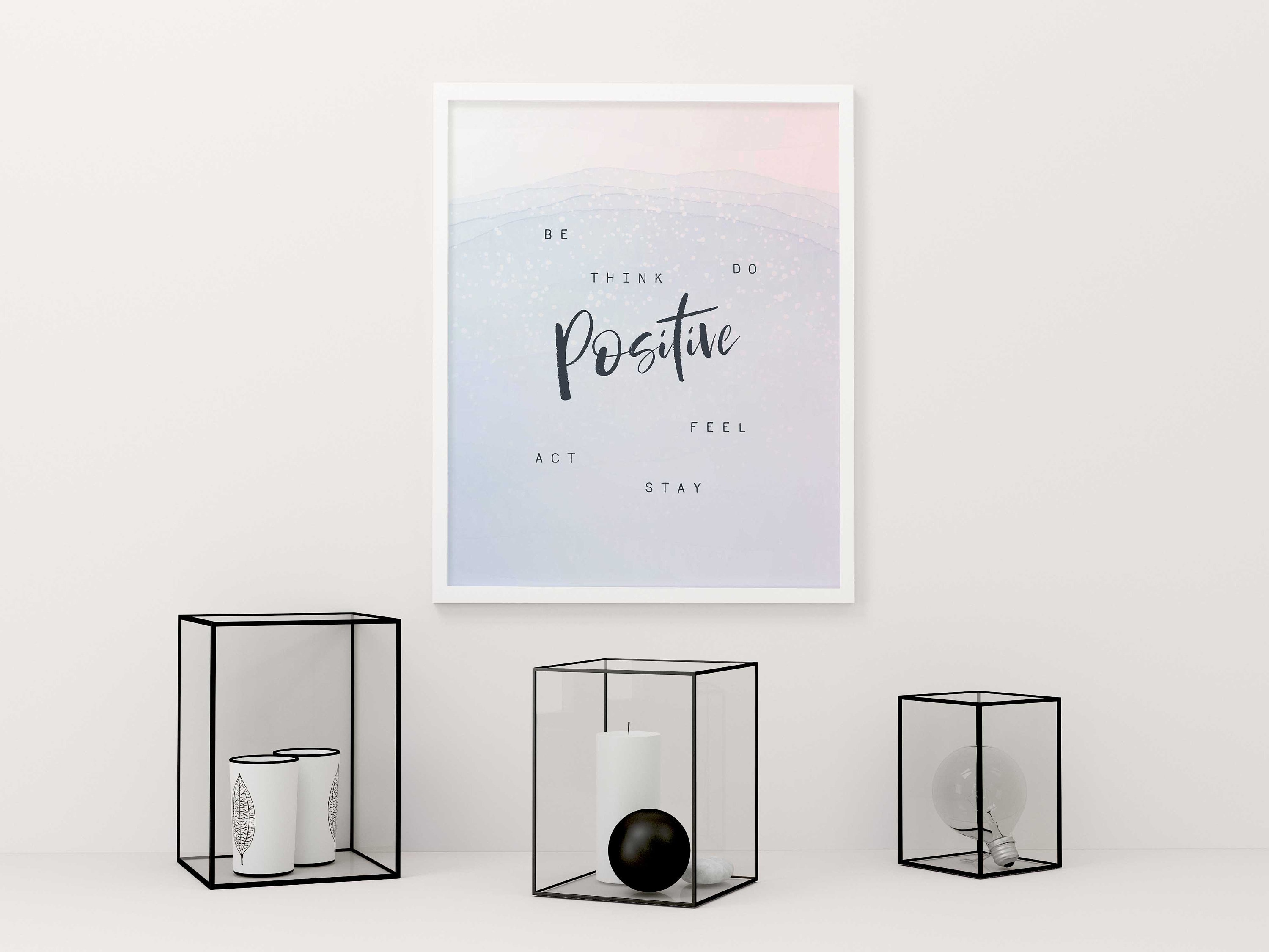 Positive Poster Positive Quote Signs Positive Sayings - Etsy