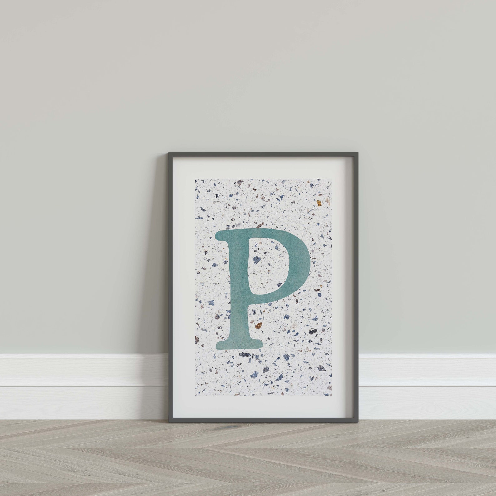 Letter P Print Large Letter Print Custom Initial Print - Etsy
