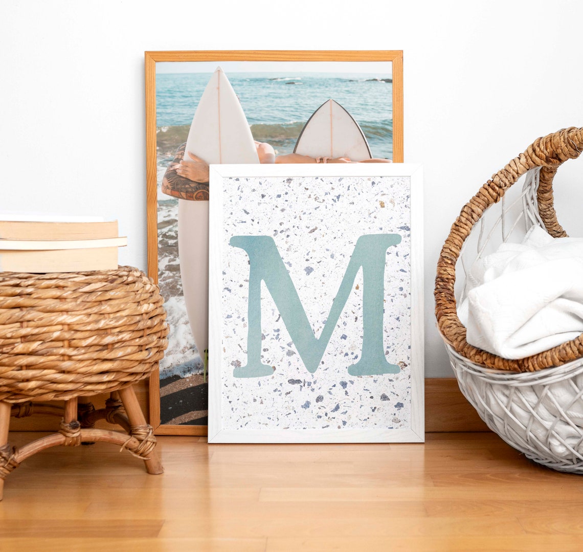 Letter M Print Large Letter Print Custom Initial Print | Etsy