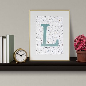 Letter L Print, Large Letter Print, Custom Initial Print, Initial ...