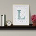 Letter L Print, Large Letter Print, Custom Initial Print, Initial ...