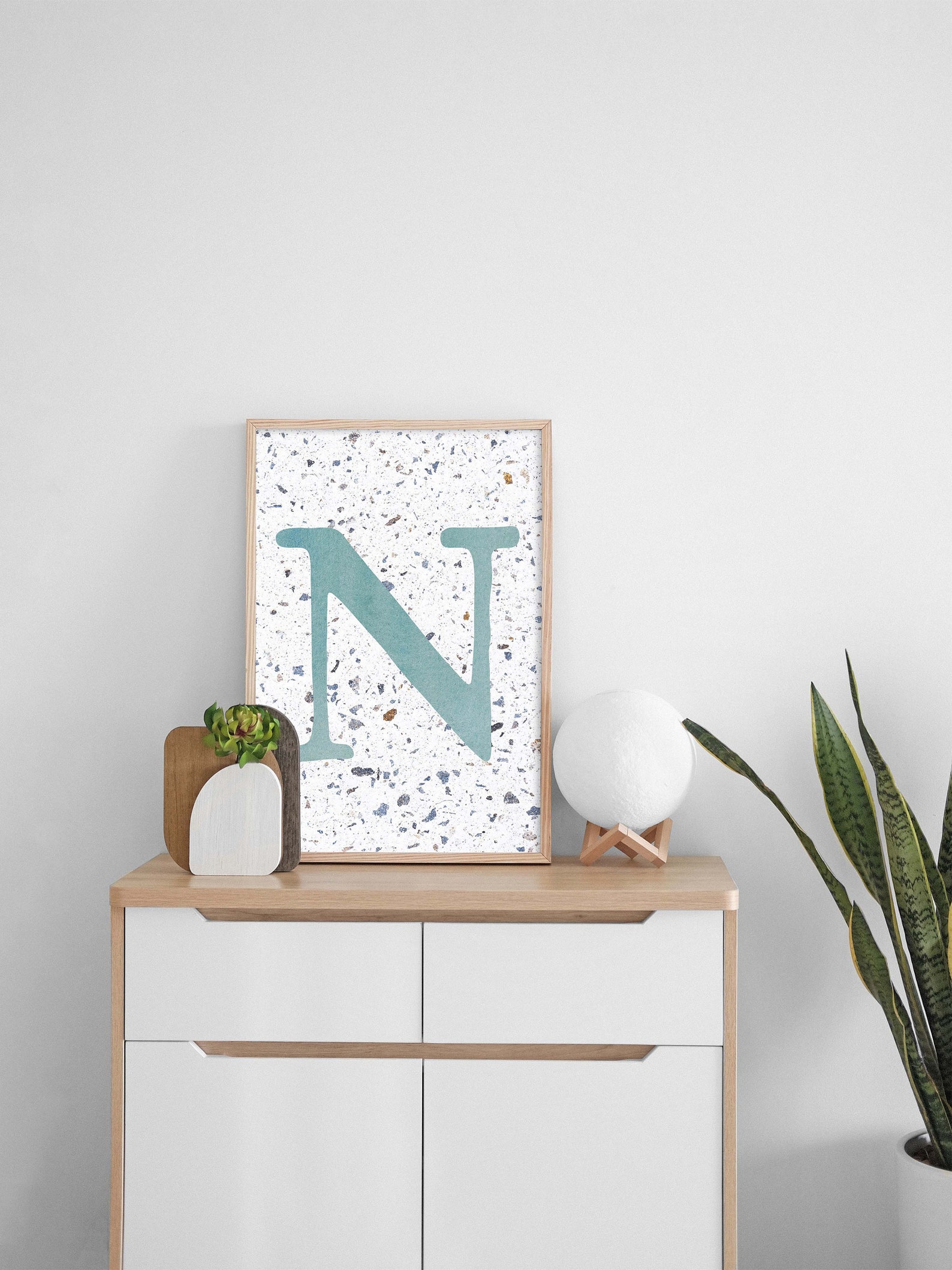 Letter N Print, Large Letter Print, Custom Initial Print, Initial ...