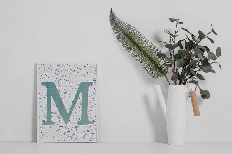 Letter M Print Large Letter Print Custom Initial Print - Etsy