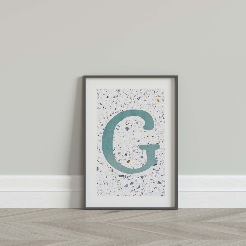 Initial Poster - Etsy