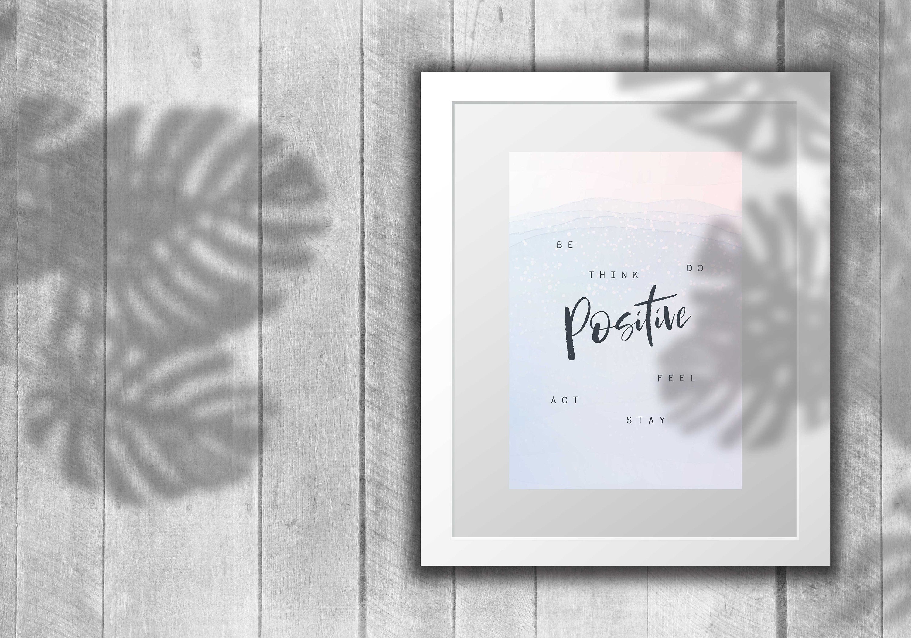 Positive Poster Positive Quote Signs Positive Sayings - Etsy