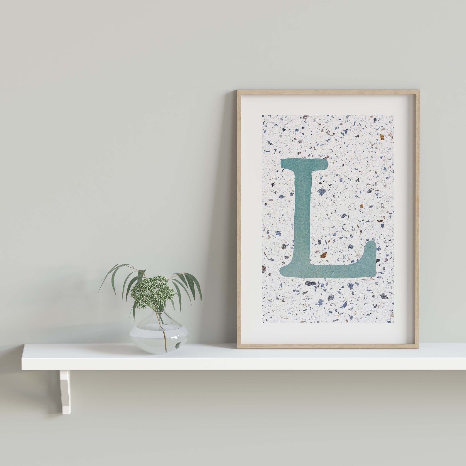 Letter L Print, Large Letter Print, Custom Initial Print, Initial ...