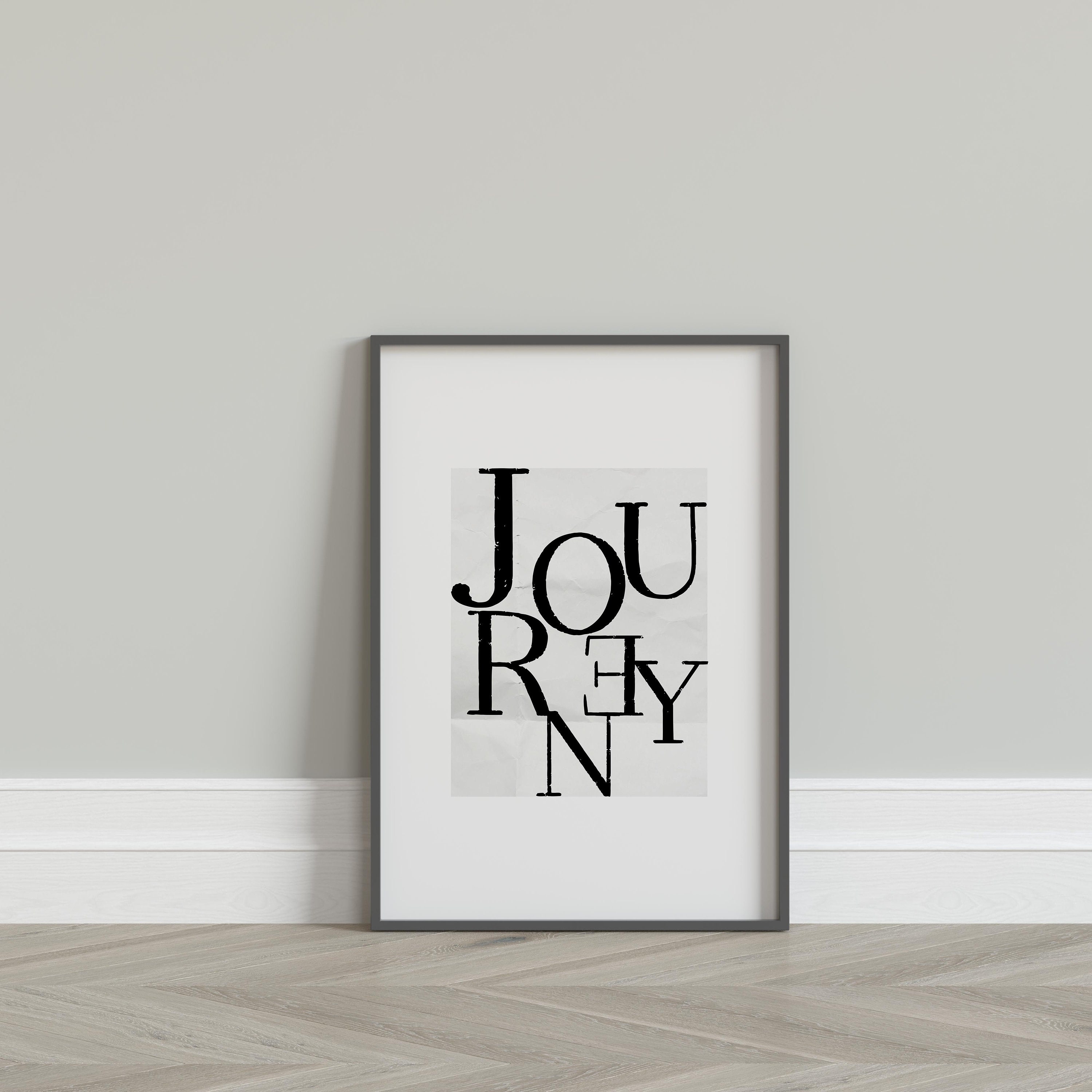 Journey Wall Decor 2 Set, Gifts Journey, Minimal Quote Print ...