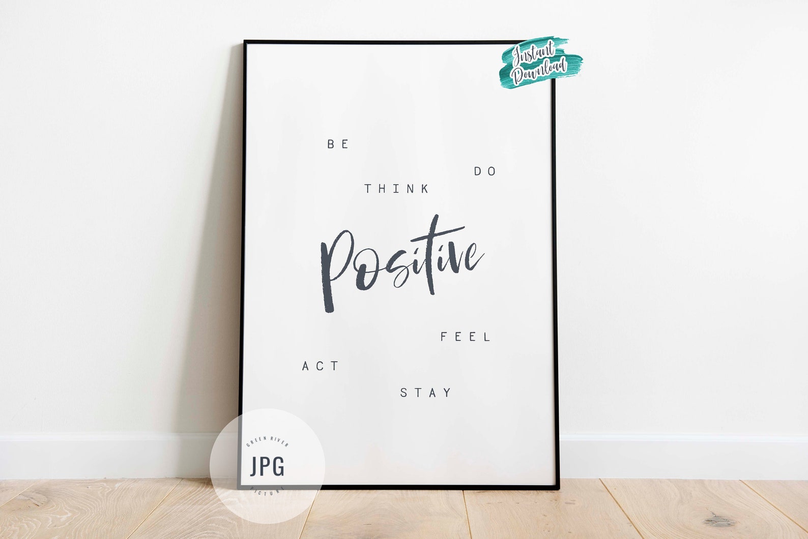 Positive Poster Positive Quote Signs Positive Sayings - Etsy
