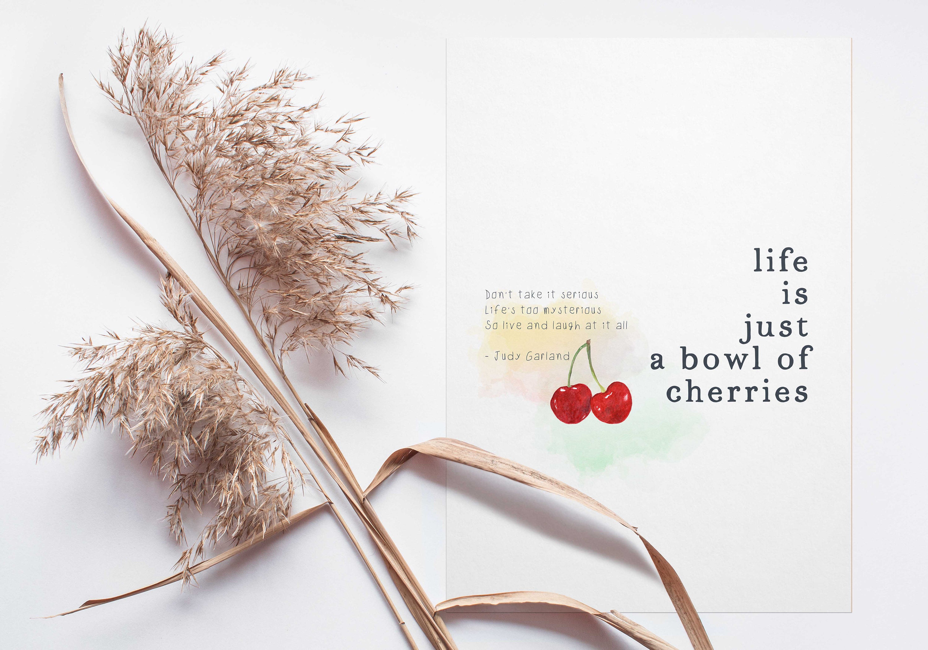 Watercolor Cherry Song Lyrics Print Cherry Wall Art Song - Etsy UK