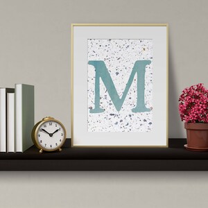 Letter M Print, Large Letter Print, Custom Initial Print, Initial ...