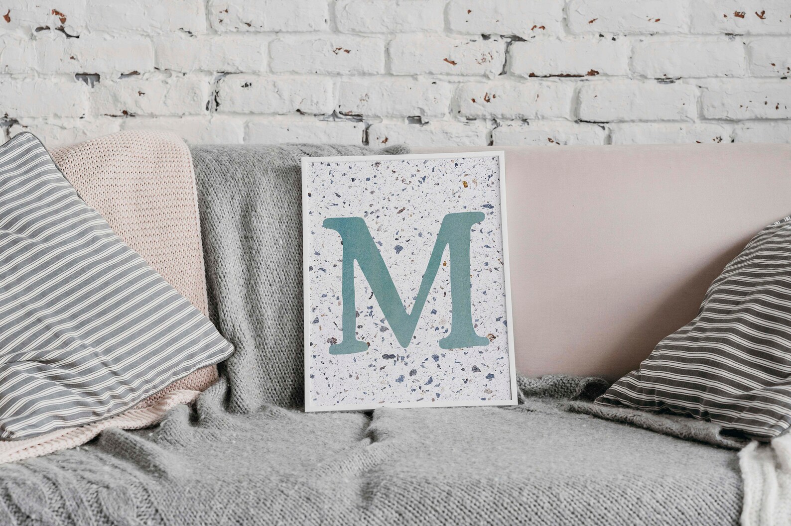 Letter M Print, Large Letter Print, Custom Initial Print, Initial ...