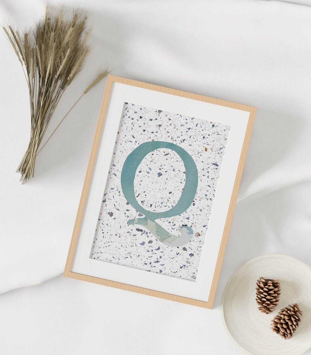 Letter Q Print, Large Letter Print, Custom Initial Print, Initial ...