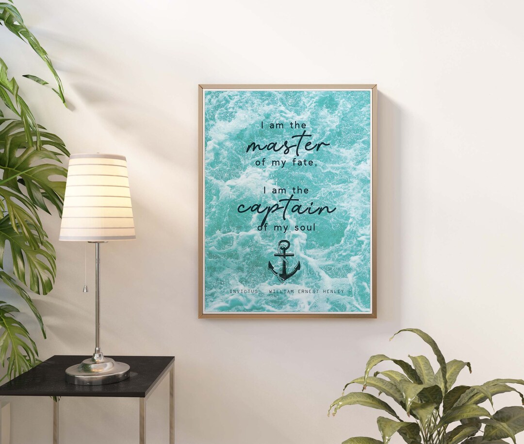 Invictus Poem Print Invictus Wall Art Invictus Poem - Etsy